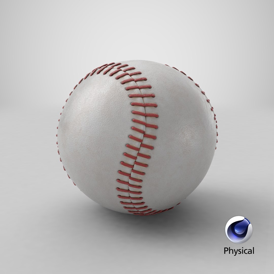 3d ball baseball model