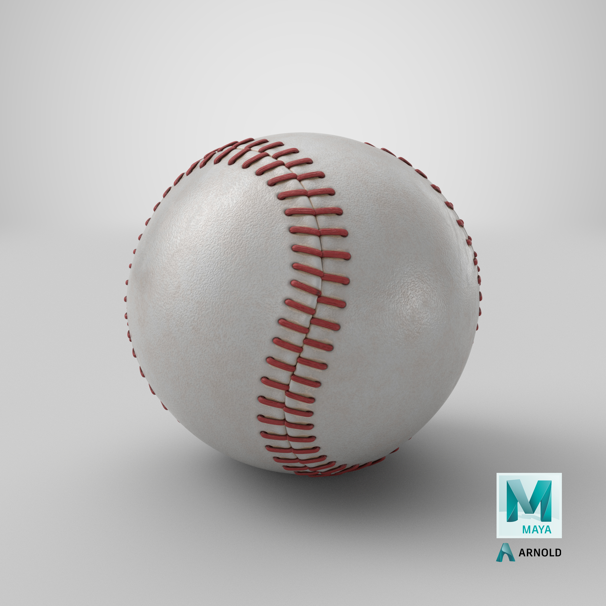 3d ball baseball model