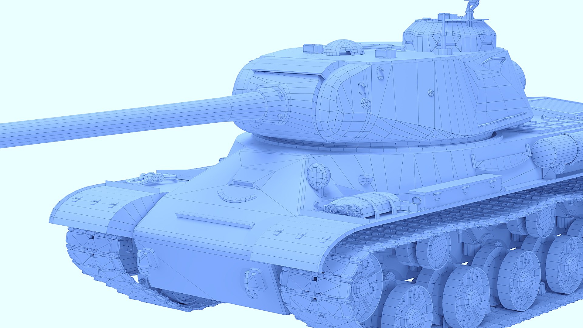 3D IS-2 Tank 3D Model - TurboSquid 2386620