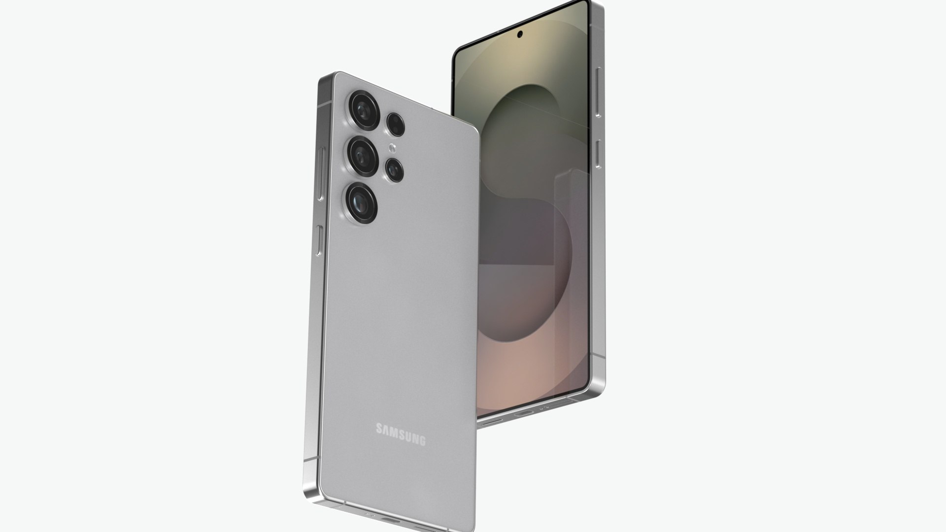 Samsung Galaxy S25 Ultra Titanium White Silver 3D Model - TurboSquid ...