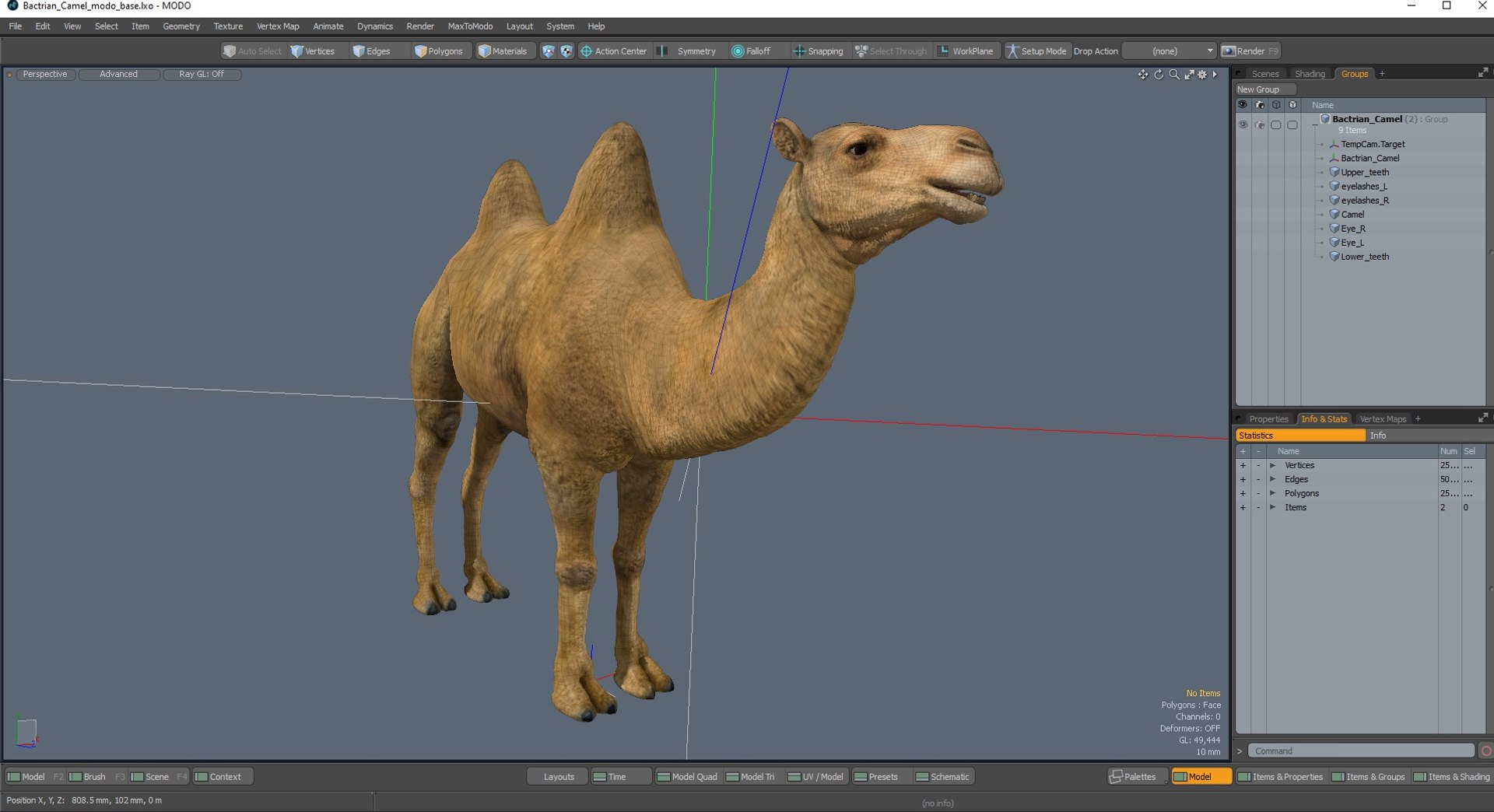 3D Model Bactrian Camel - TurboSquid 2274193