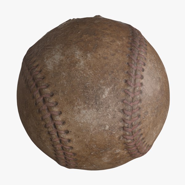 modelo 3d pelota de béisbol de cuero vieja - TurboSquid 2404768
