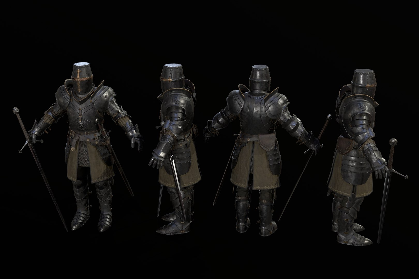 Knight character pbr ready 3D model - TurboSquid 1479361