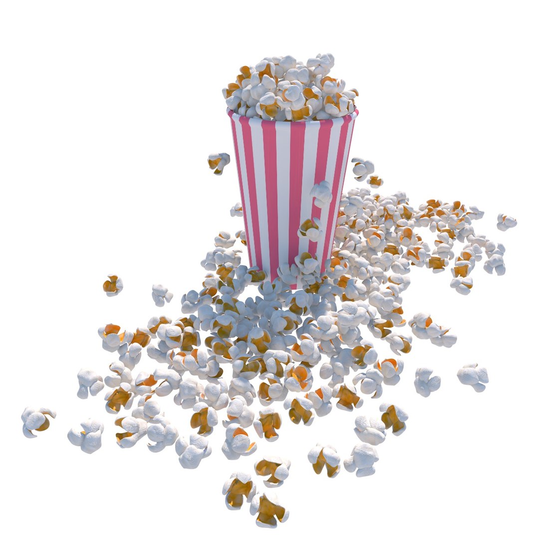 Pop Corn 3D Model - TurboSquid 1551952