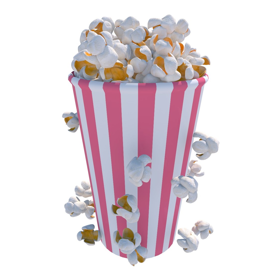 Pop Corn 3D Model - TurboSquid 1551952