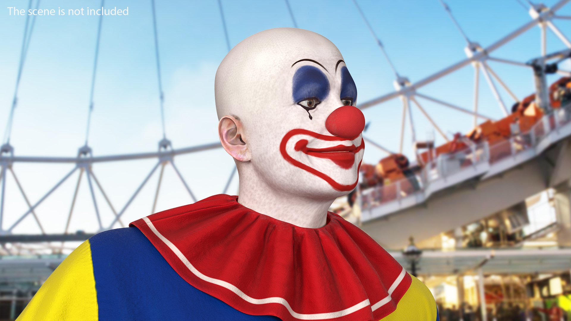3D bald clown rigged model - TurboSquid 1602453