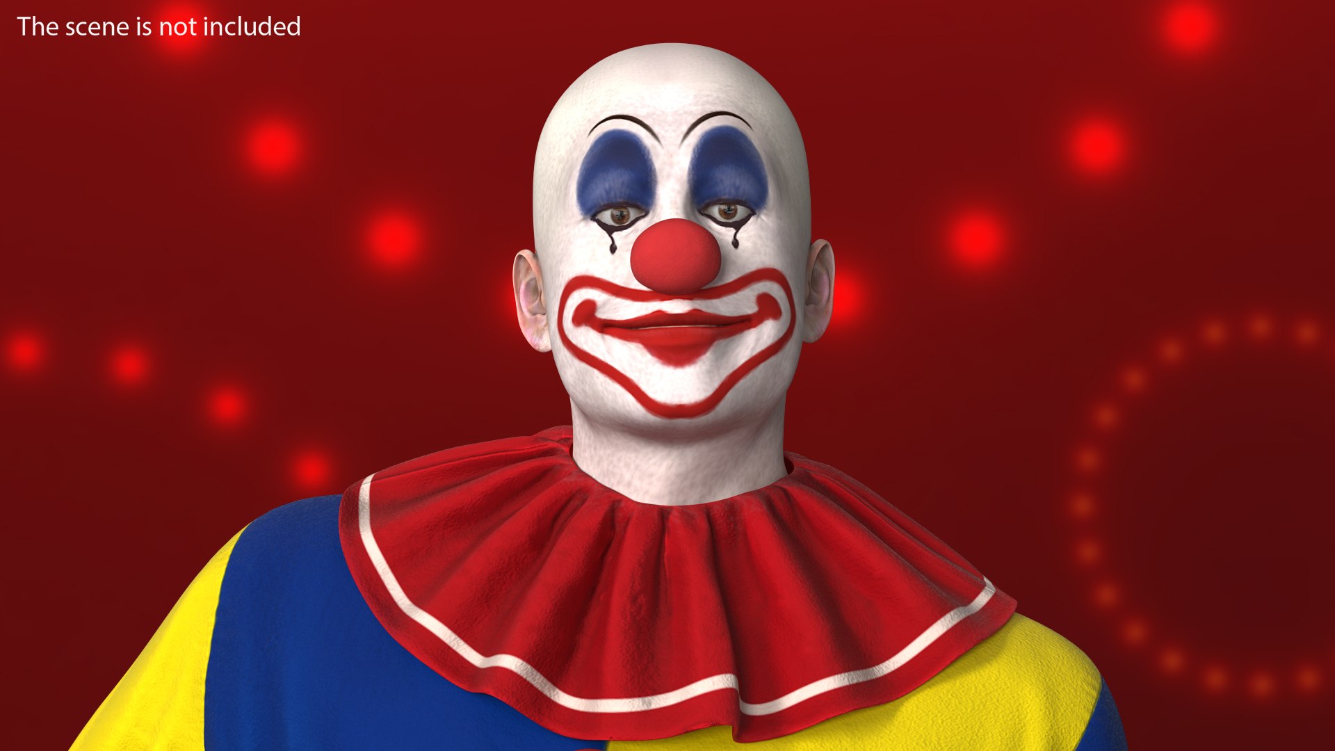 3D Bald Clown Rigged Model - TurboSquid 1602453