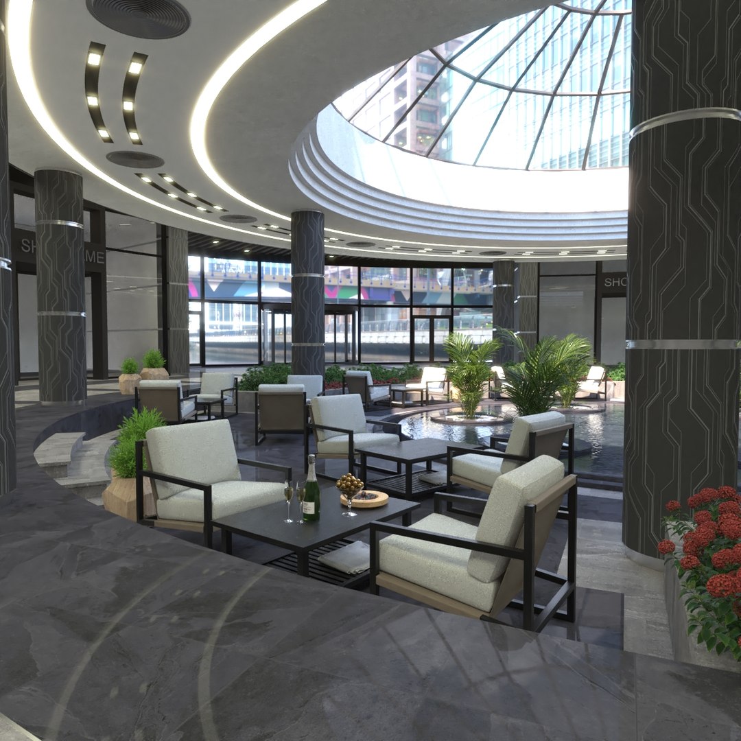 Mall Interior 3D Model - TurboSquid 2188997