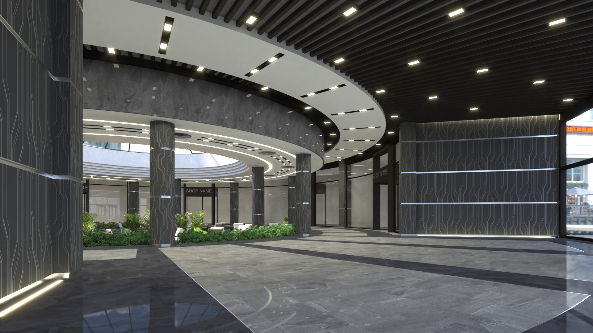 Mall Interior 3D Model - TurboSquid 2188997