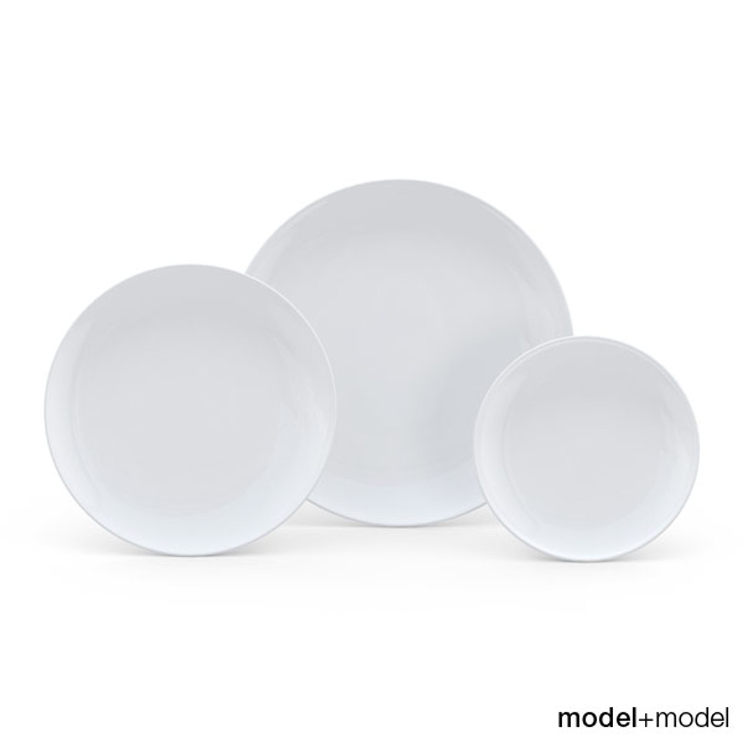 3d Plates Sets Model