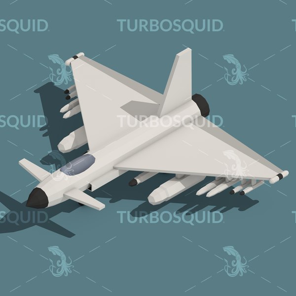3D Low Poly Military Air Force Isometric Icon - TurboSquid 1721645