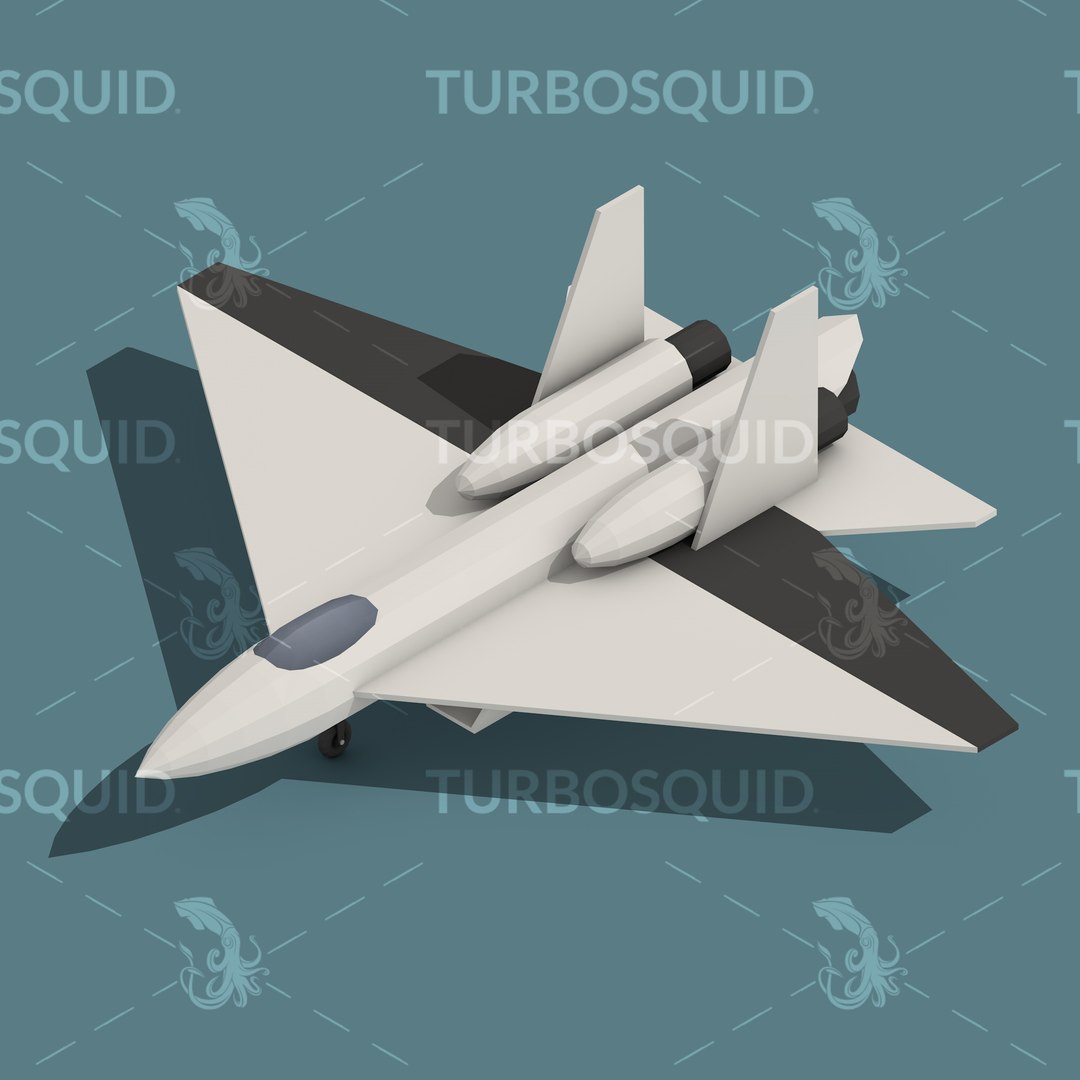 3D Low Poly Military Air Force Isometric Icon - TurboSquid 1721645