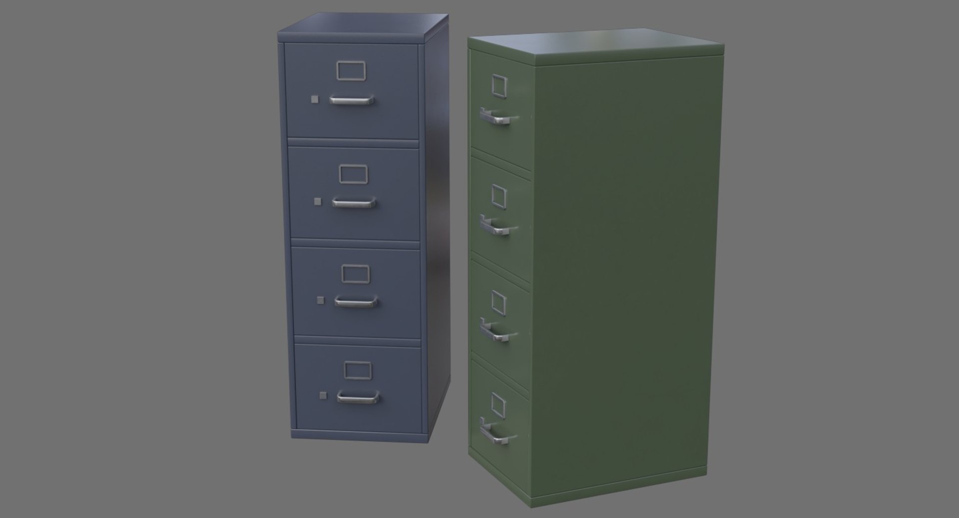 3D Model Filing Cabinet 1a - TurboSquid 1248118