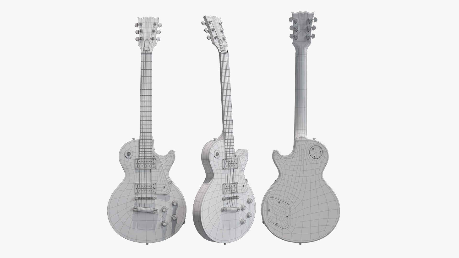 Electronic Guitar Gibson Les Paul 3D - TurboSquid 2057331