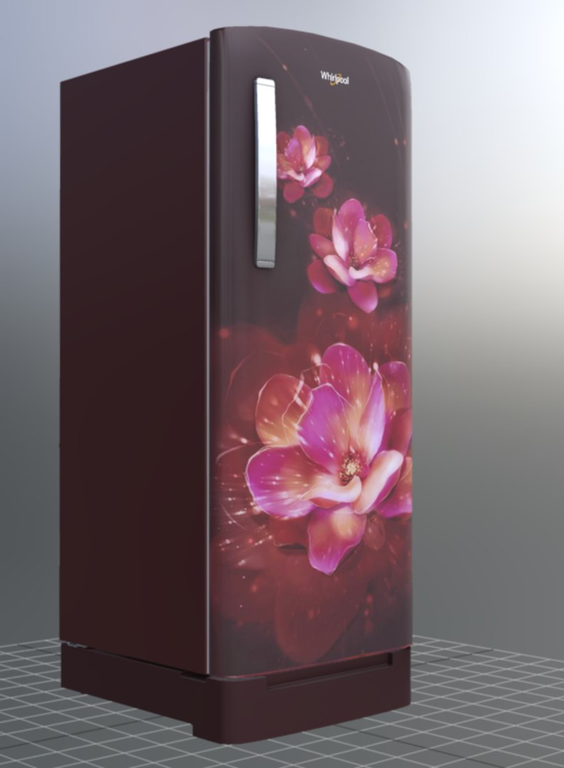 3D Model Whirlpool 245 L Direct Cool Single Door 4 Star - TurboSquid ...