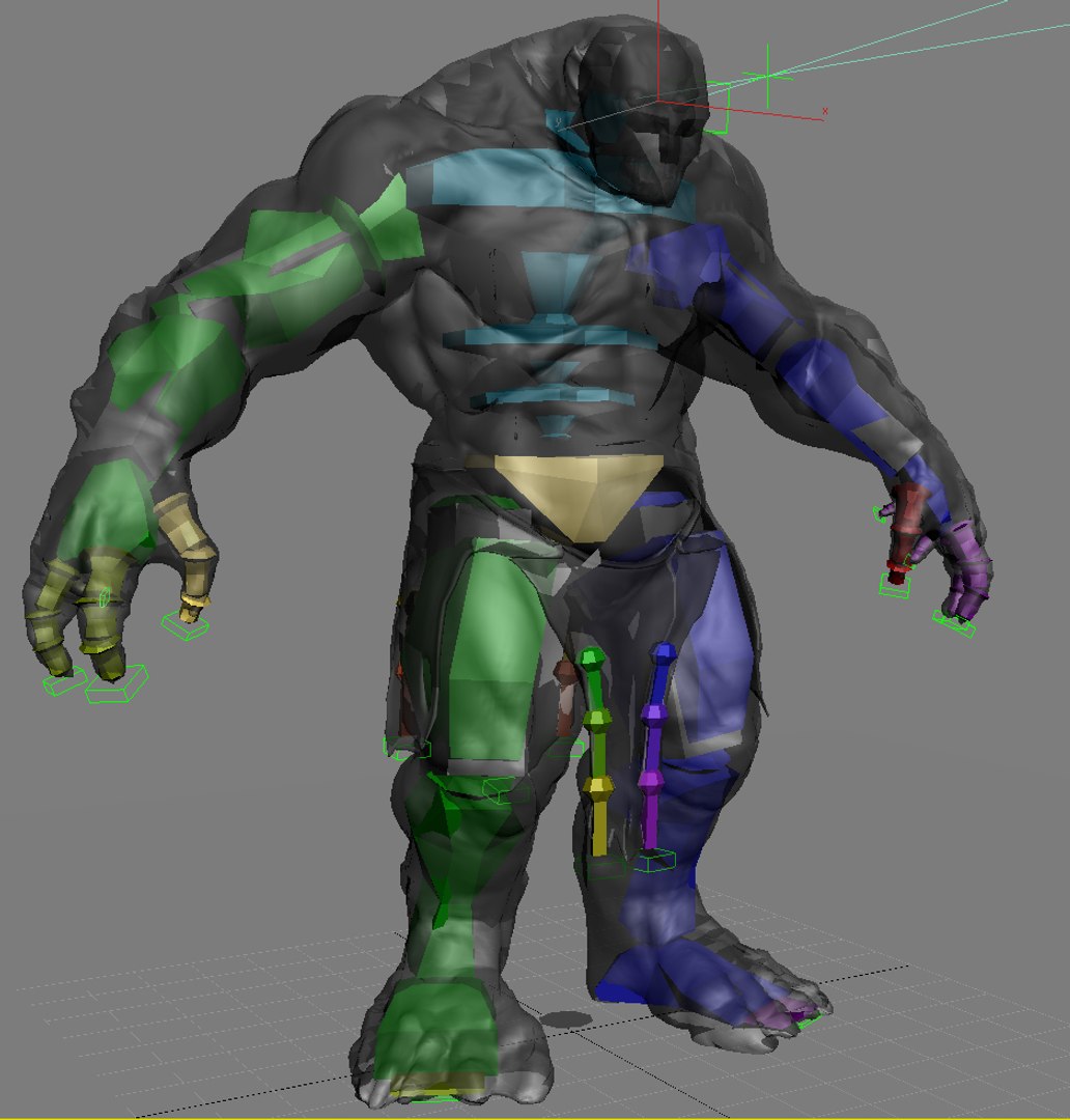 Rigging Skin 3d Model