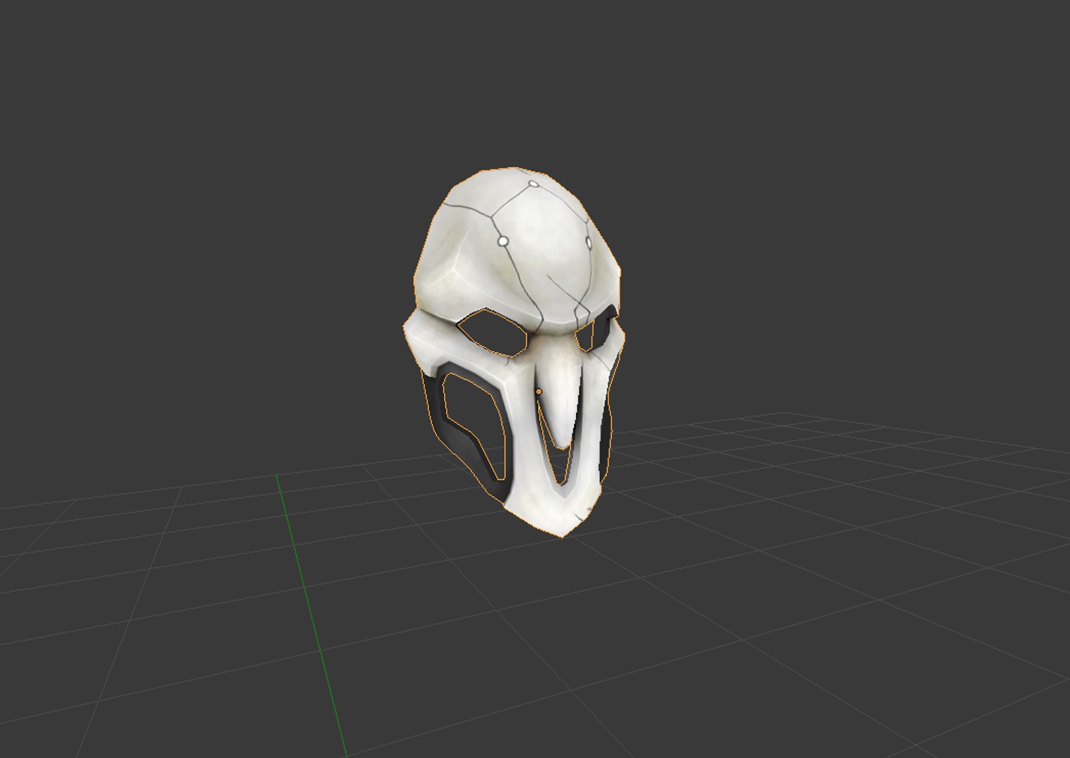 Reaper Mask Papercraft 3d Model