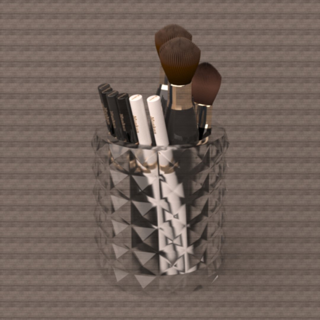 Cosmetic Holder - Makeup 3D Model - TurboSquid 1503883