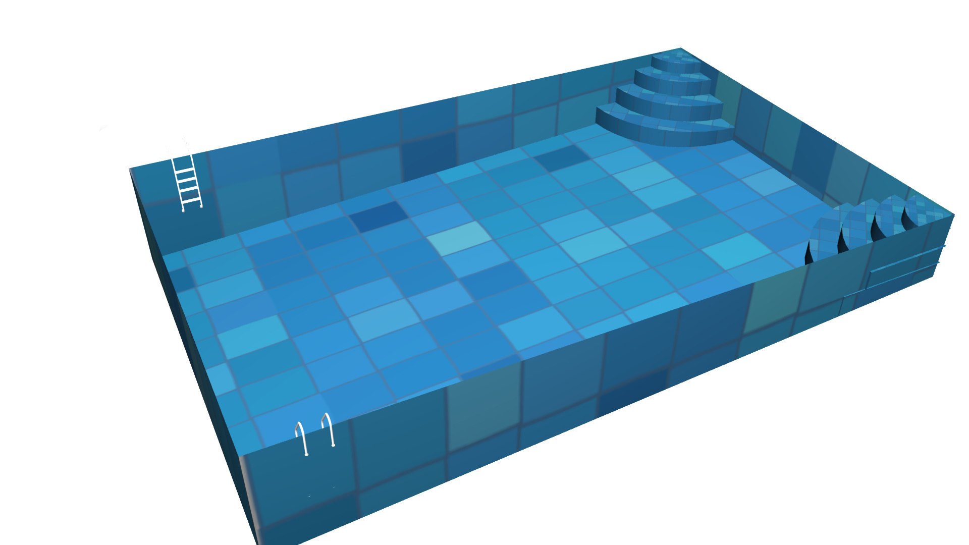 3D swimming pool - TurboSquid 1269321