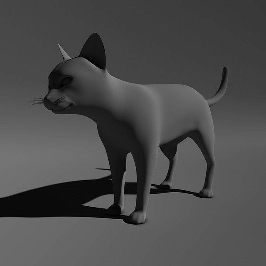 3d Dapple Cat Model