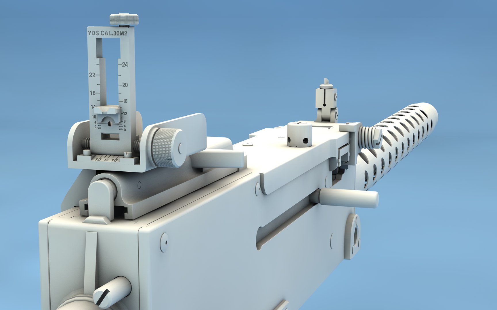 3d Browning M1919 Model