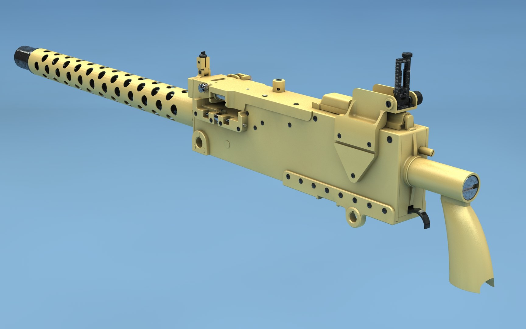 3d Browning M1919 Model