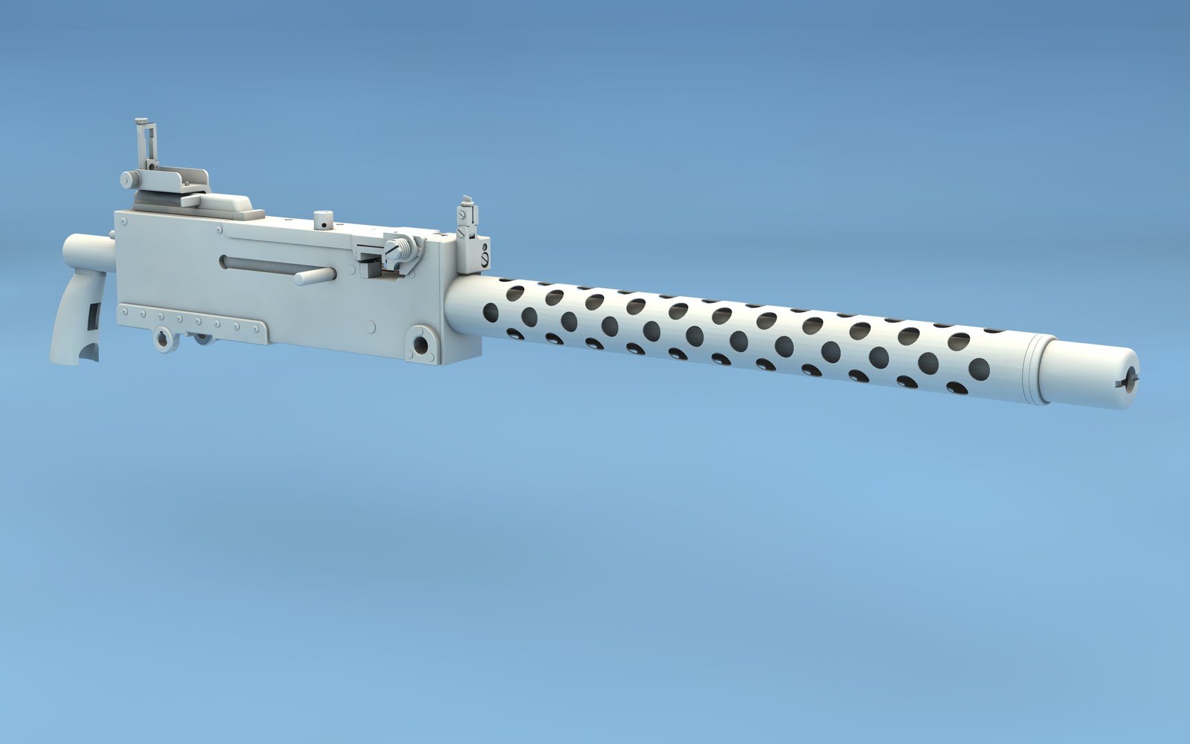 3d Browning M1919 Model