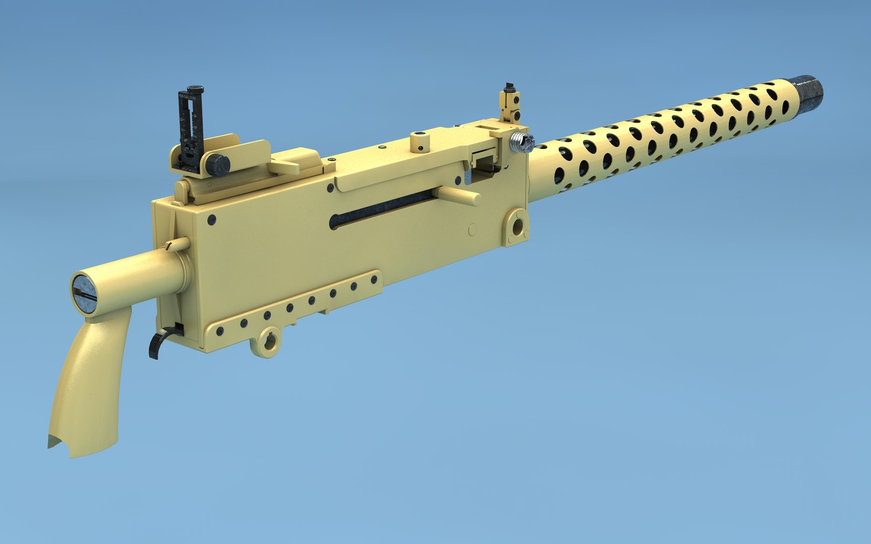 3d Browning M1919 Model