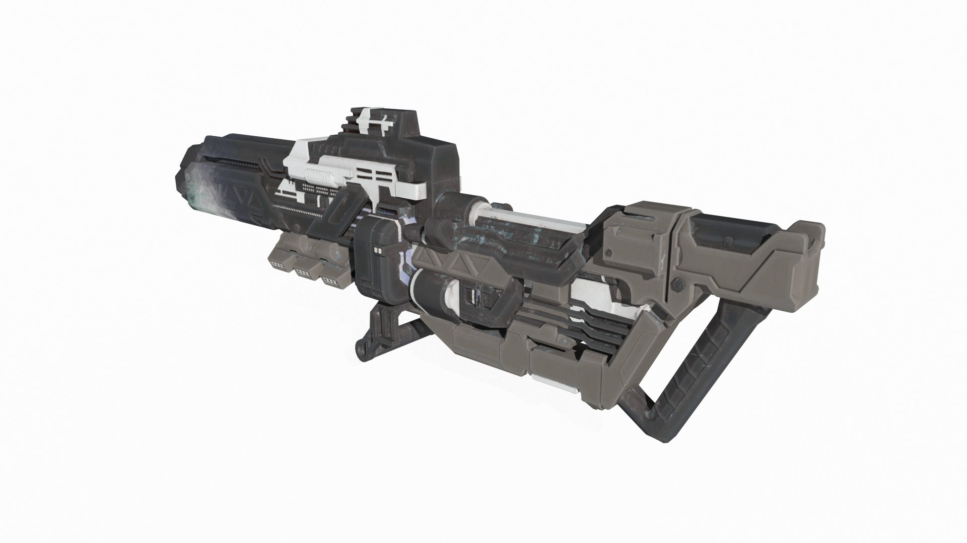 Science Fiction Handheld Heavy Machine Gun 3D Model - TurboSquid 2215191