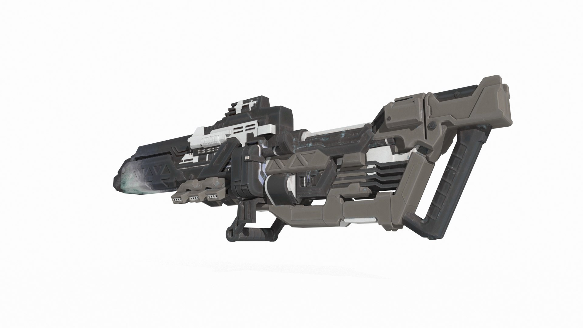 Science Fiction Handheld Heavy Machine Gun 3D Model - TurboSquid 2215191