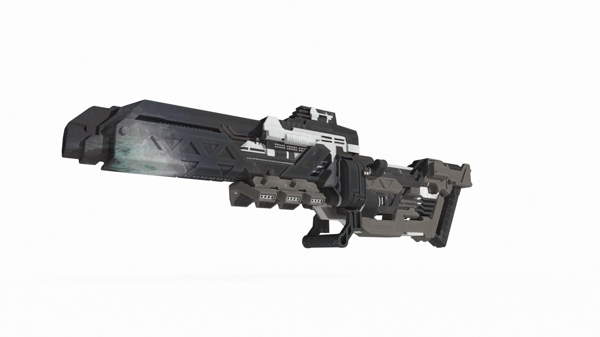 Science Fiction Handheld Heavy Machine Gun 3D Model - TurboSquid 2215191