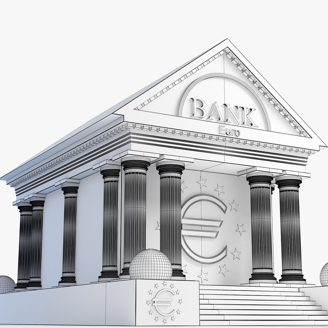 Bank Building Structure Symbol Max
