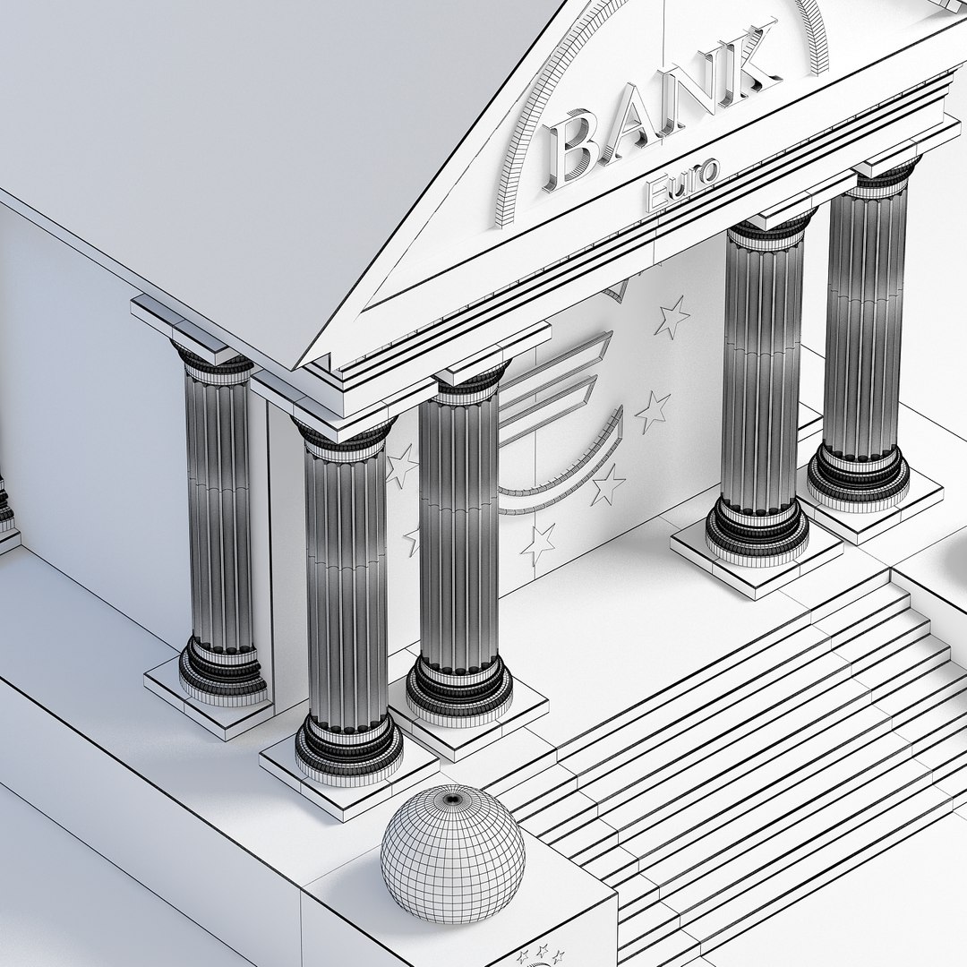 Bank Building Structure Symbol Max