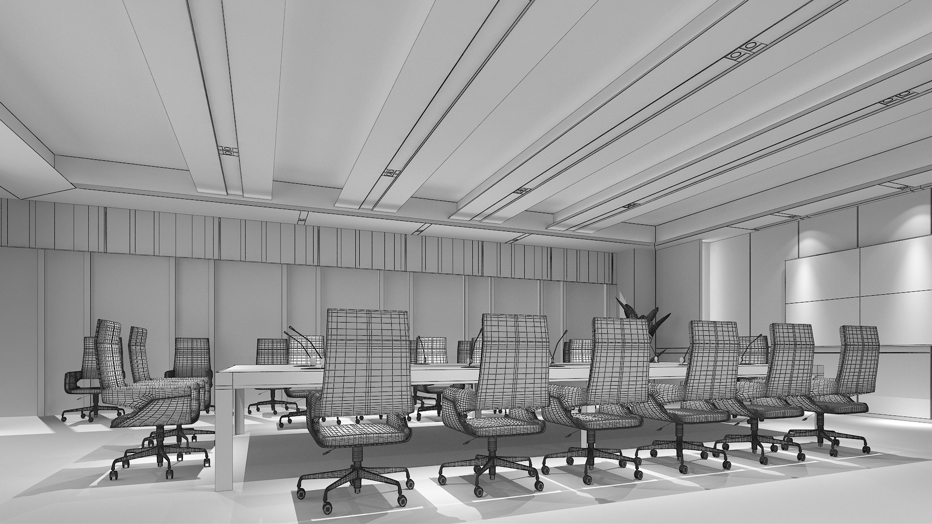 3D Conference Room 05 Model - TurboSquid 2122593