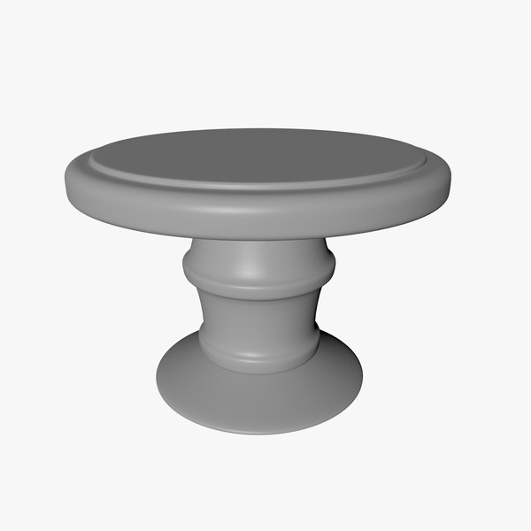 Round Table 3D model - TurboSquid 1966341