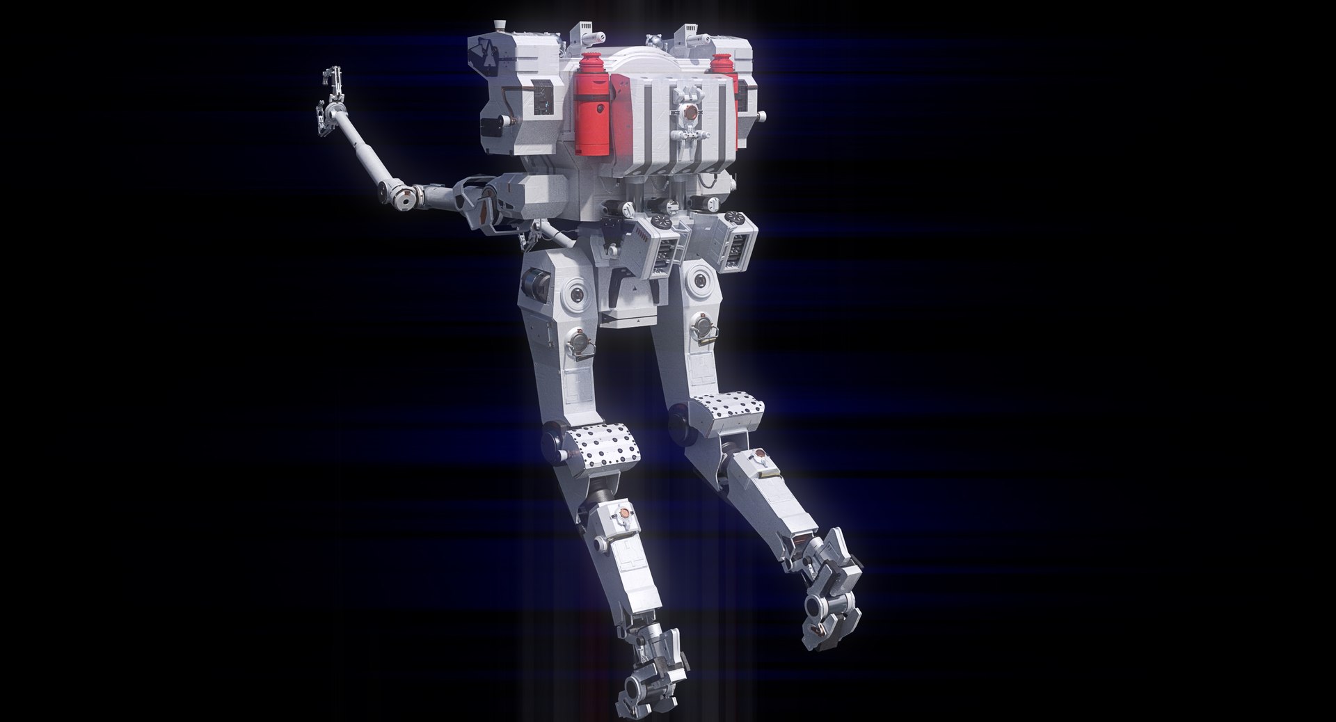 futuristic space robot nasa 3d obj