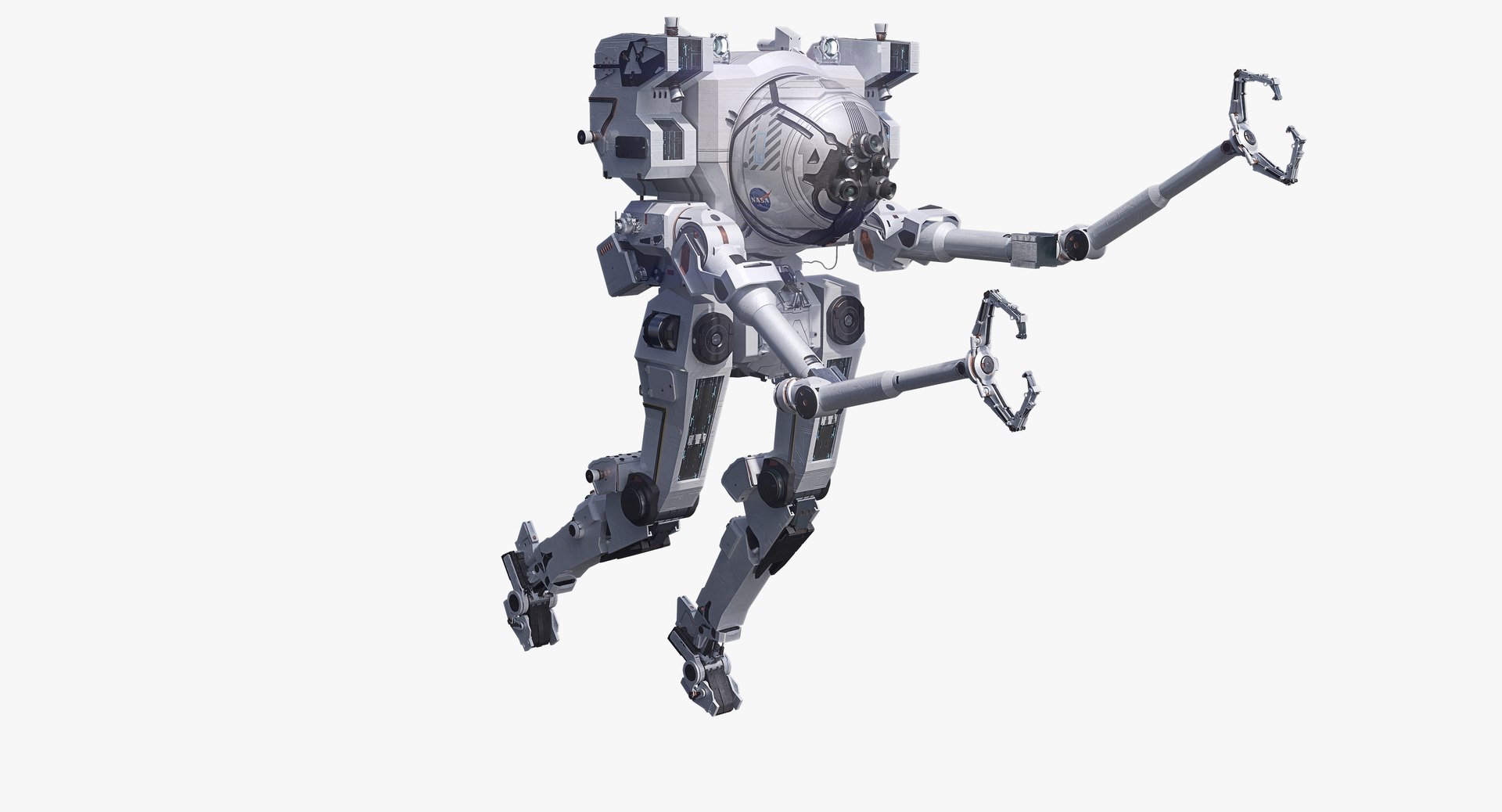 futuristic space robot nasa 3d obj