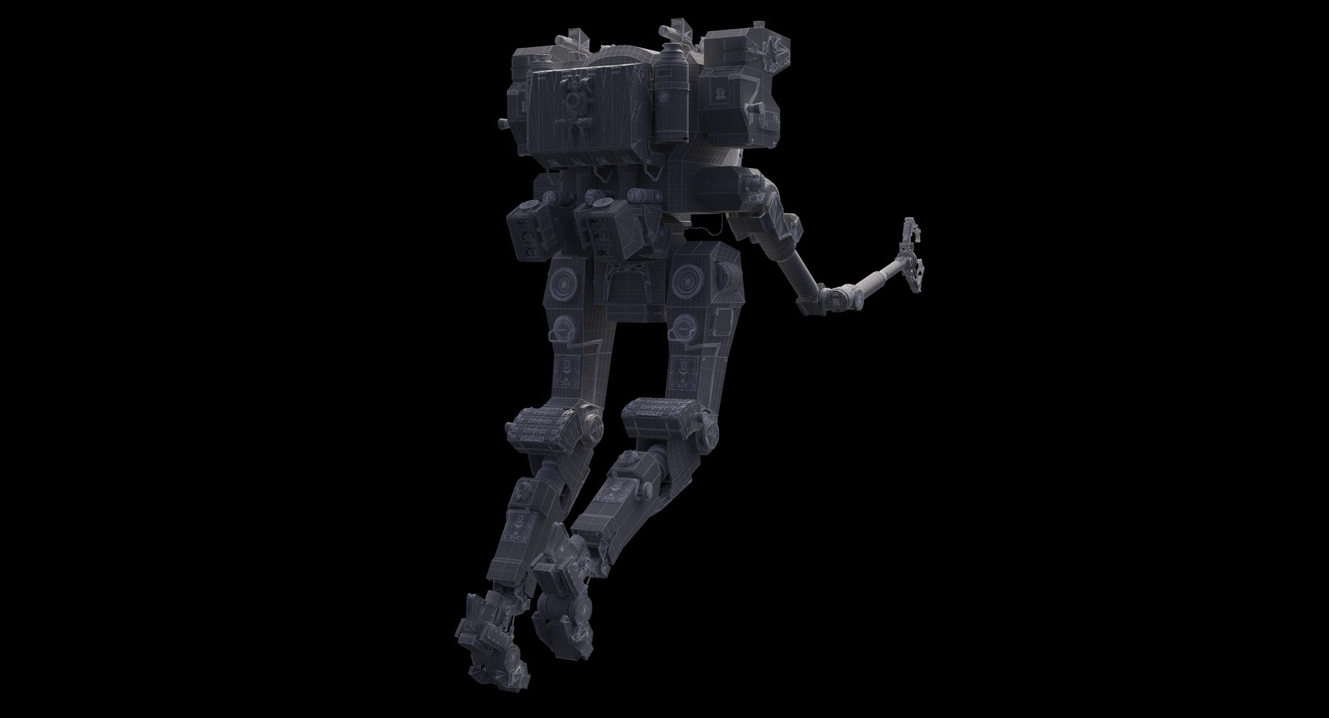 futuristic space robot nasa 3d obj