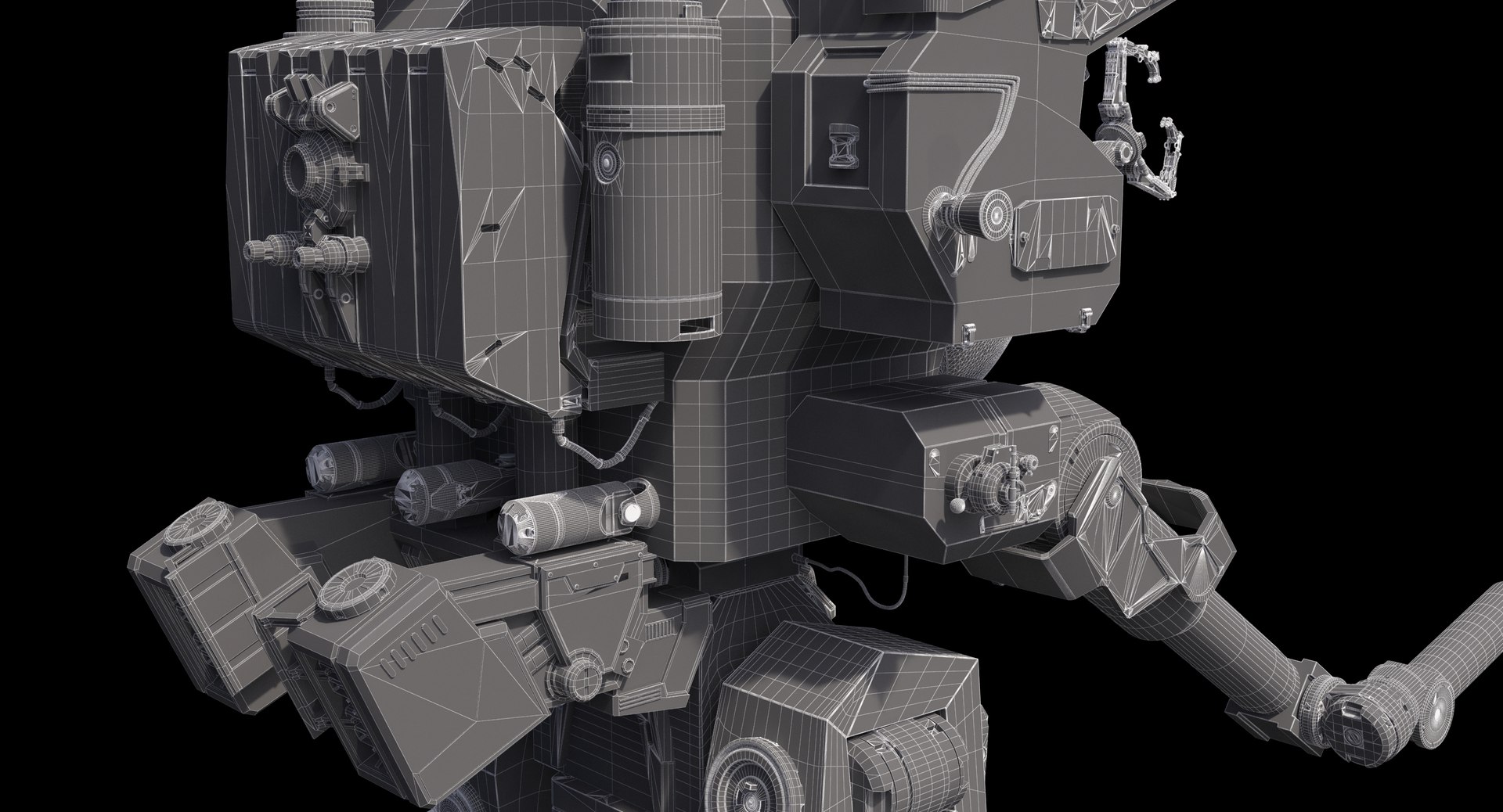 futuristic space robot nasa 3d obj