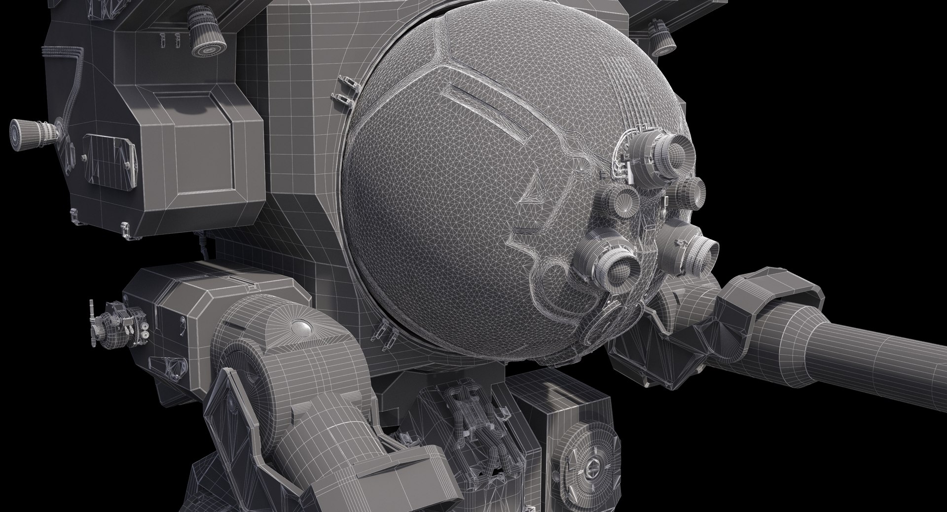 futuristic space robot nasa 3d obj