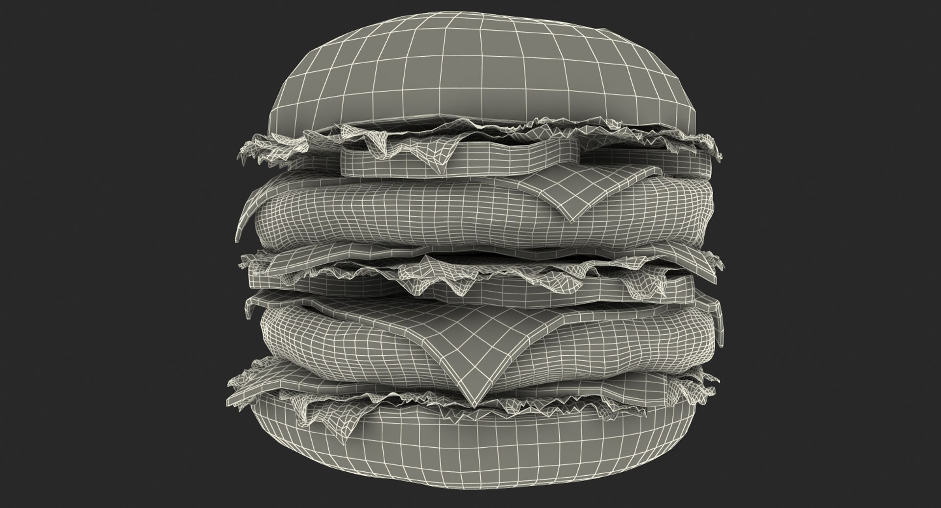 Double Burger 3D Model - TurboSquid 1163803