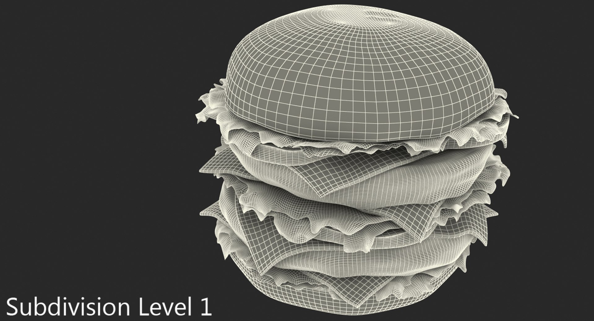 Double Burger 3D Model - TurboSquid 1163803
