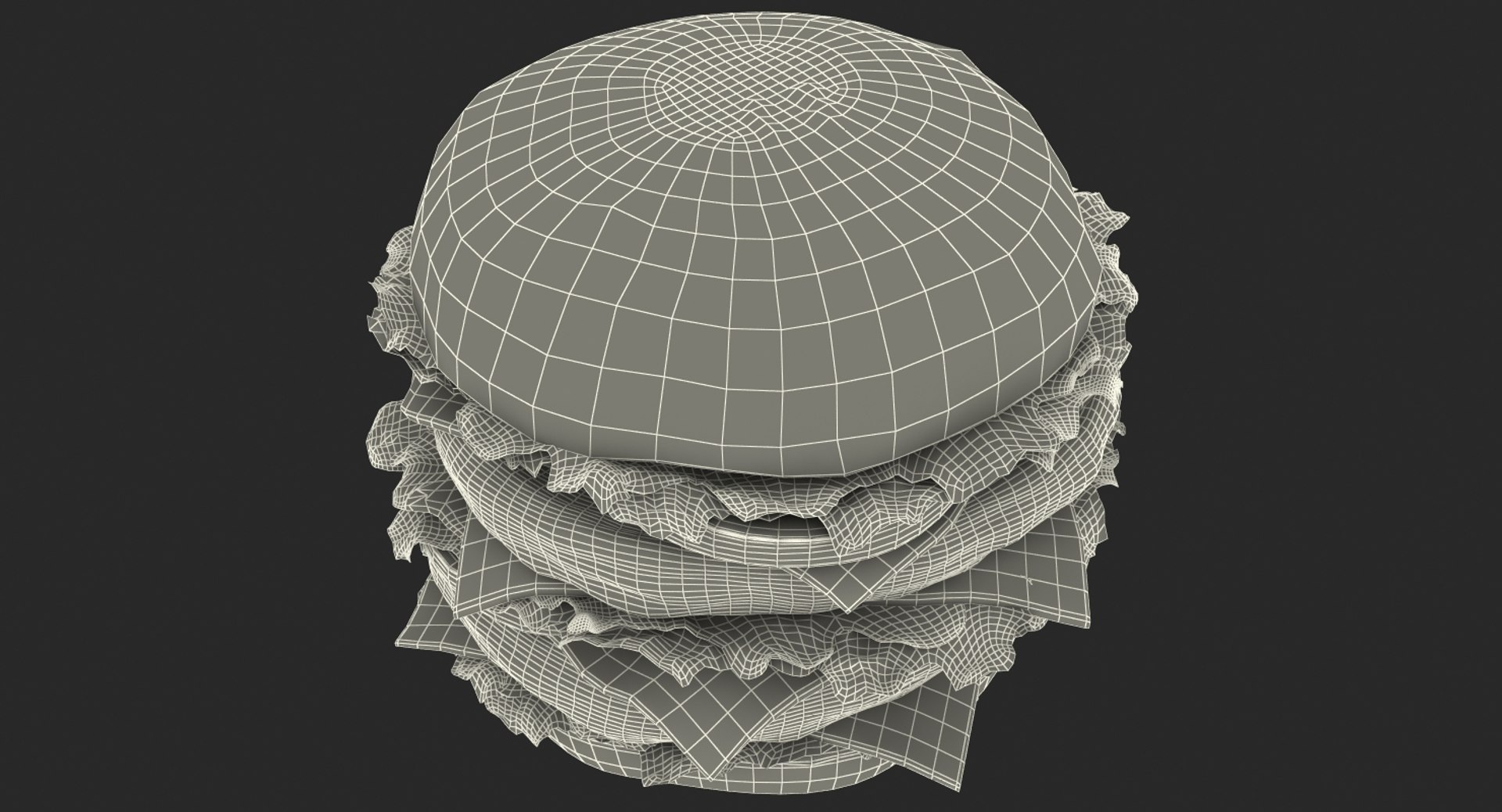 Double Burger 3D Model - TurboSquid 1163803