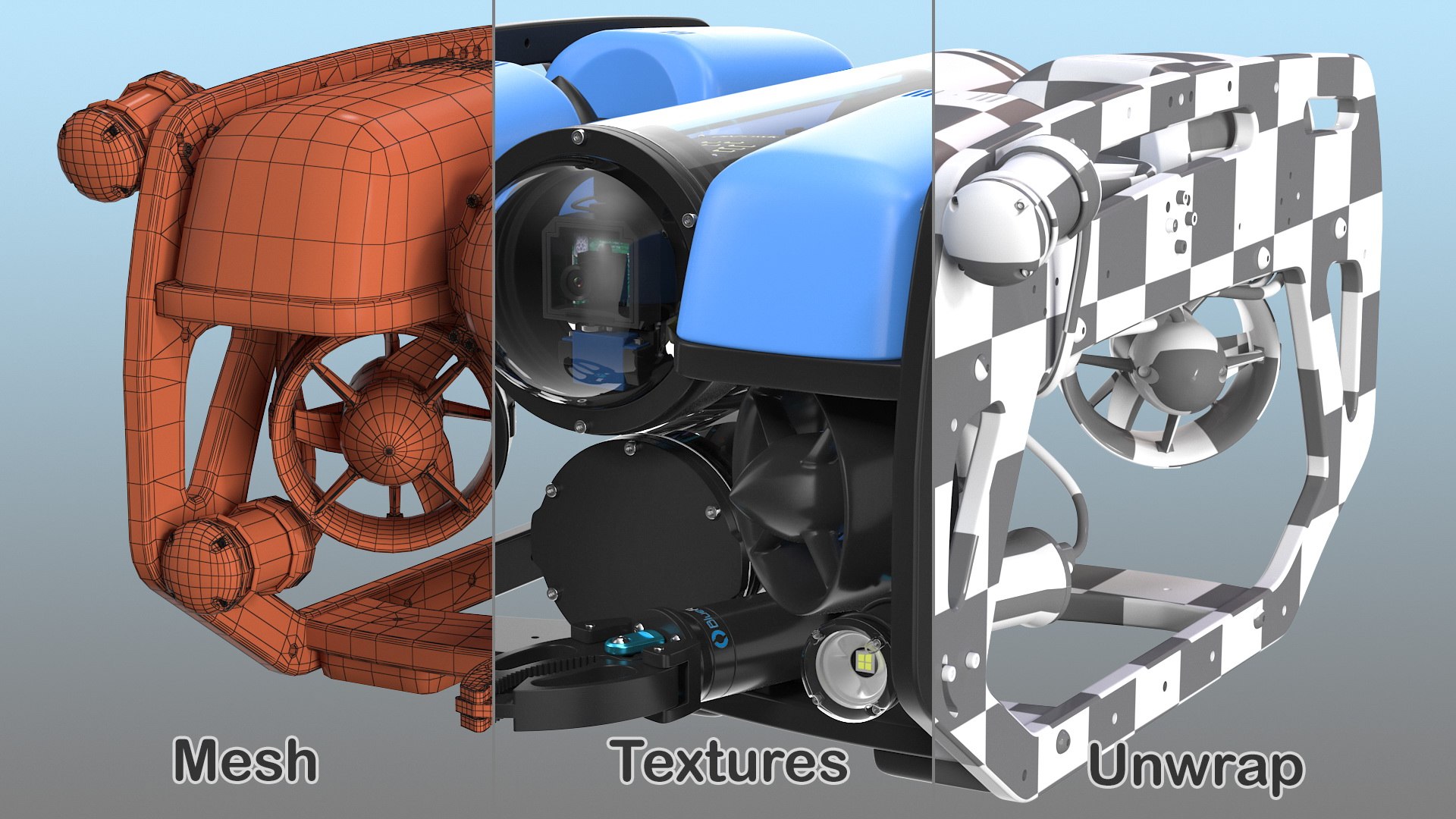 3D underwater robot bluerov2 rov model - TurboSquid 1521263