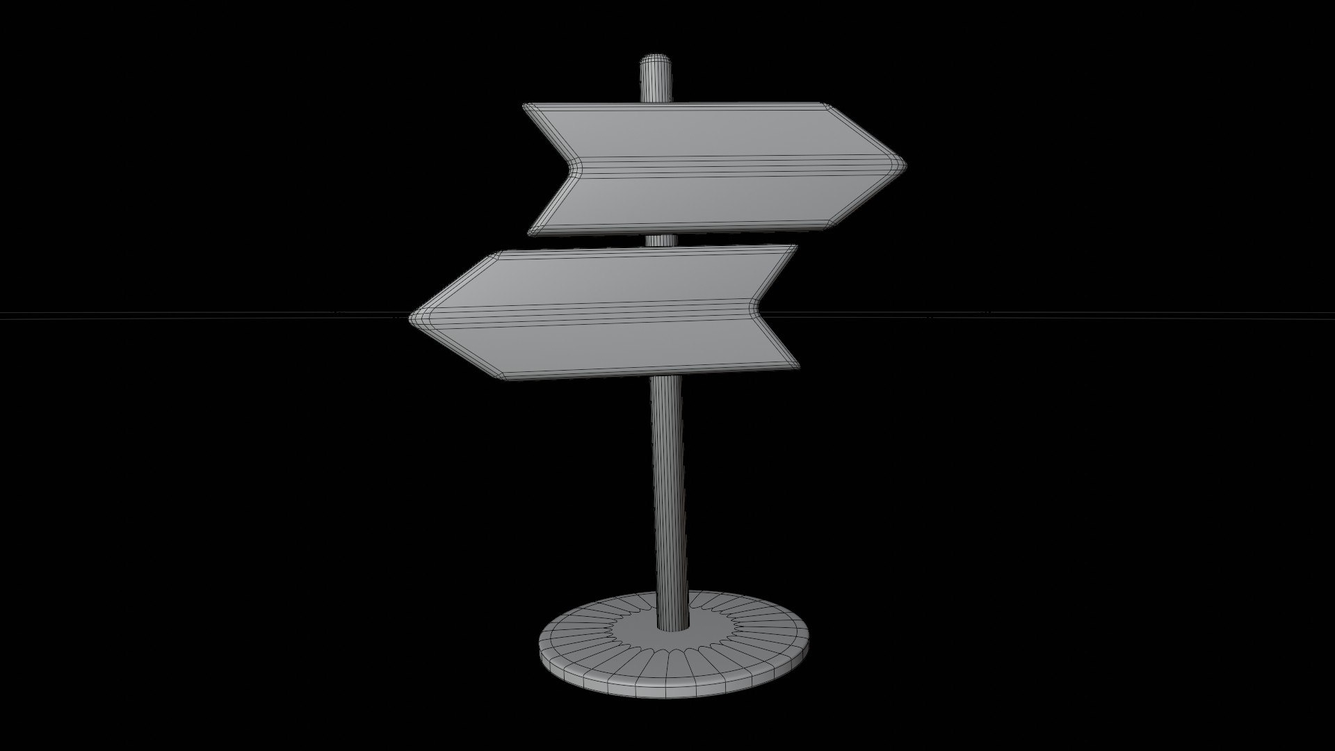 Direction Board 3D Model - TurboSquid 2297828