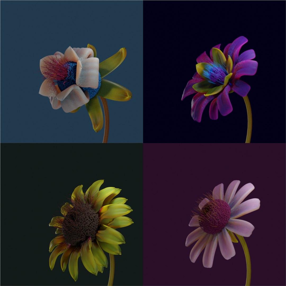 3D Flower Creator Model - TurboSquid 1990711