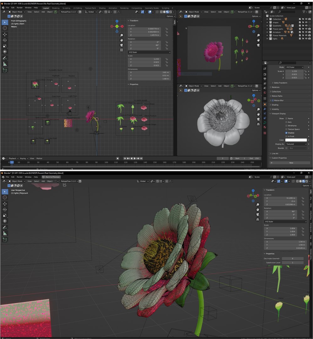 3D Flower Creator Model - TurboSquid 1990711
