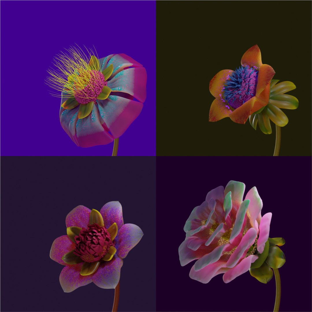 3D Flower Creator Model - TurboSquid 1990711