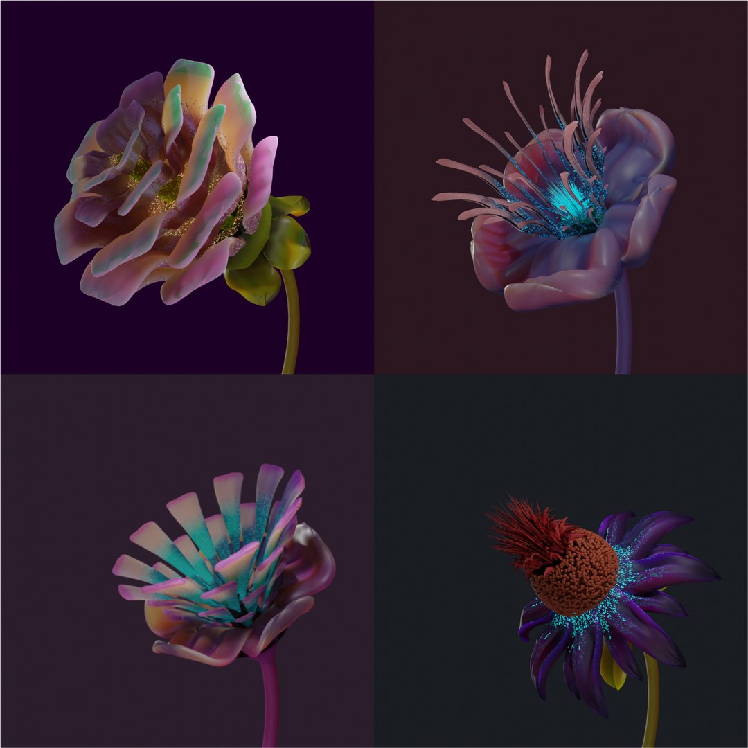 3D Flower Creator Model - TurboSquid 1990711