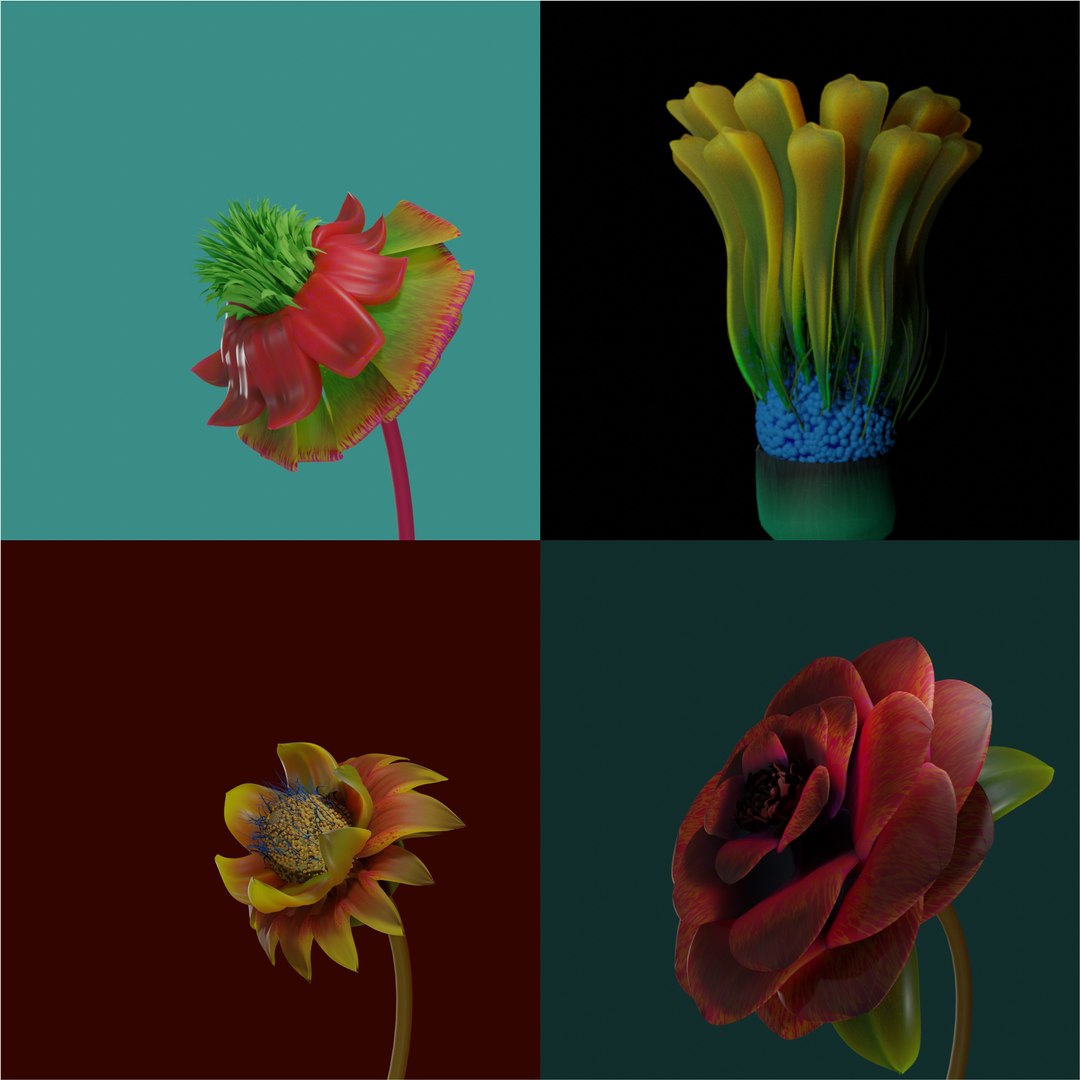 3D Flower Creator Model - TurboSquid 1990711